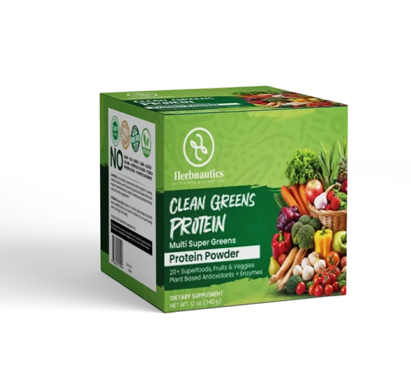Clean Greens Protein Powder 1 lb (White Tub) – Herbnautics